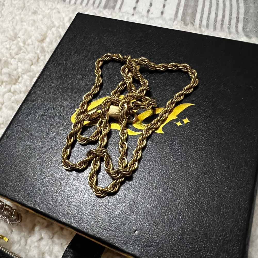 Gld 20 Inch White Gold Tennis Chain & 20 Inch Gold Ro… - Gem